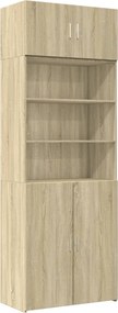 Úzká úložná dub sonoma 80x42,5x225 cm kompozitní dřevo 3281345