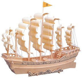 Woodcraft Dřevěné 3D puzzle loď plachetnice P131