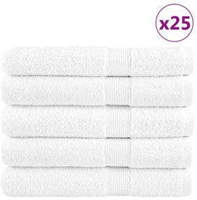 Prémiové saunové osušky SOLUND 50 ks bílé 80x200 cm 600 g/m² 137139