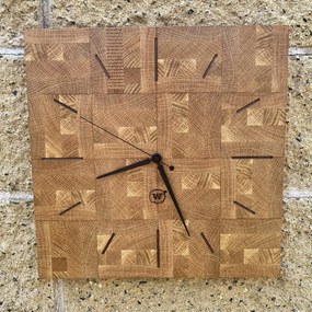 Woodlaf Dřevěné nástěnné hodiny James