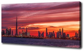 Wallmuralia Foto obraz na plátně do obýváku Západ slunce Dubaj 100x50