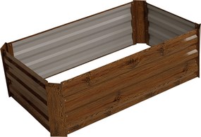 Kondela Vyvýšený záhon, hnědý, ocel, NONKY TYP 2