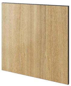 Lamelový panel MOJAVE - DUBOVÁ DÝHA, ČERNÝ podklad MDF, 600 x 600 mm