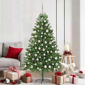 Vánoční stromeček s 300 LED diodami s stojanem Zelená 180 cm PE 3396333
