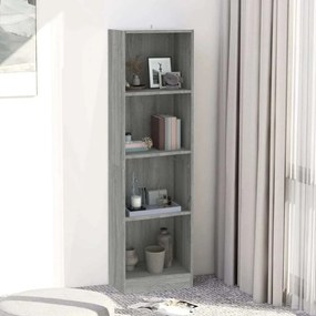 vidaXL 4patrová knihovna 40 x 24 x 143 cm kompozitní dřevo [816066] Barva: šedá sonoma