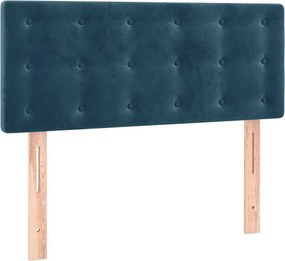 Box spring postel s matrací tmavě modrá 80 x 200 cm samet 3141513