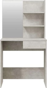 Toaletní stolek sada betonově šedý 74,5 x 40 x 141 cm 3114142