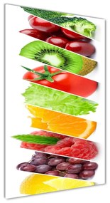 Wallmuralia Vertikální Fotoobraz na skle Zelenina a ovoce 50x100