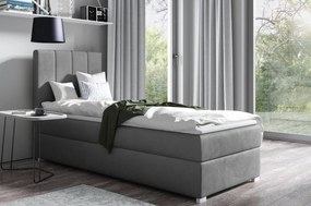 Čalouněná postel Fernando 80x200cm, šedá Velvet