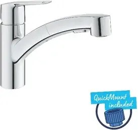 Grohe - Dřezová baterie s výsuvnou sprškou, chrom