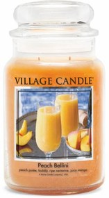 Village Candle – vonná svíčka Peach Bellini (Broskvové Bellini), 602 g