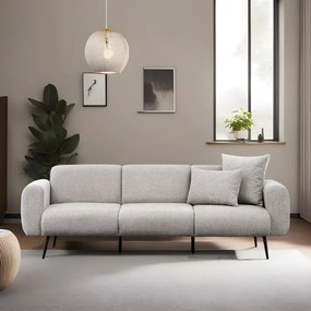Hanah Home Třímístná pohovka SIDE světle šedá