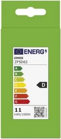 Emos lighting LED žárovka Filament A60 / E27 / 10,5 W (100 W) / 1521 lm / teplá bílá 1525743206