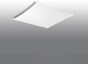 Stropní svítidlo Luna, 1x bílé textilní stínítko, (105 cm)