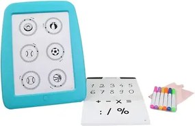 MADE Kreslicí tabulka LED s podsvícením / 20 karet / 6 fixů + houbička