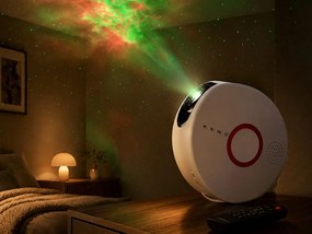 Verk Group Led projektor hvězd galaktický s bluetoothem, reproduktorem, dálkovým ovládačem a noční svítilnou