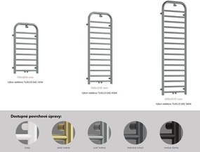 Deante Silia, koupelnový radiátor 500x1210 mm, 458W, hnědá matná, DEA-AGI_CG41