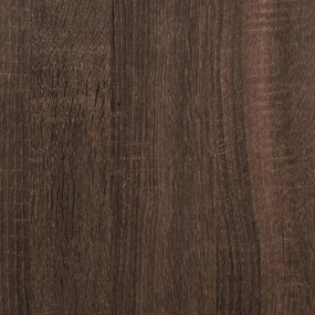 Botník hnědý dub 60 x 34 x 112 cm kompozitní dřevo - Default Title