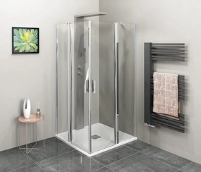 Polysan, Zoom Line čtvercová sprchová zástěna 900x900mm, L/P varianta, ZL1390ZL3290