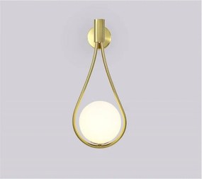 Nástěnná lampa Ball 40 cm zlatá