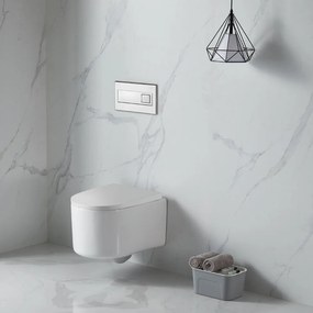 Mereo Mereo, WC závěsné kapotované, RIMLESS, 495x360x370, keramické, vč. sedátka CSS115S, VSD84S2
