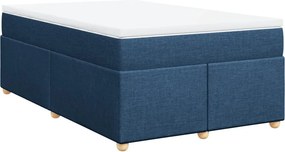 Box spring postel s matrací modrá 120x200 cm textil 3285372