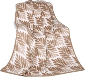 Bellatex Přikrývka Karmela PLUS jednolůžko 150x200 cm List Béžová
