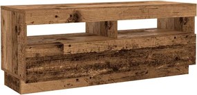 TV stolek s LED old wood 300x35x40 cm kompozitní dřevo 3329169