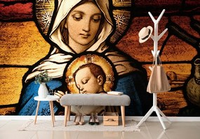 Samolepící tapeta Panna Maria s Ježíškem - 450x300 cm