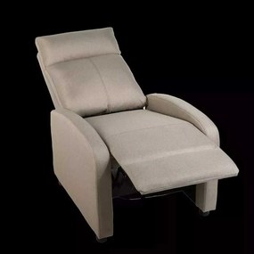 LuxuryForm DESIGN Televizní křeslo RUFO s polohováním - béžové