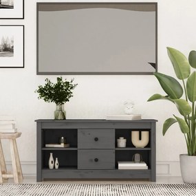 vidaXL TV skříňka 103 x 36,5 x 52 cm masivní borové dřevo [814570] Barva: Šedá