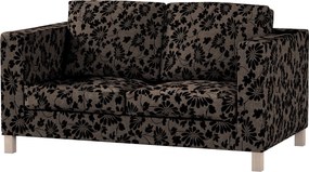 Potah na pohovku IKEA Karlanda 2-místná, krátký barva hnědá látka pletený vzor, vzorované