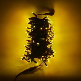 Easy Fix RGB LED světelný řetěz, 20 m, venkovní, 200 diod, černý kabel, IP67