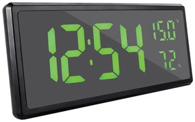 JVD DH308.2 - Stále svítící digitální hodiny s vynikající čitelností a měřením teploty a vlhkosti