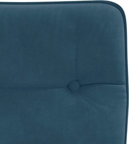 Jídelní židle 4 ks modré samet 3315419