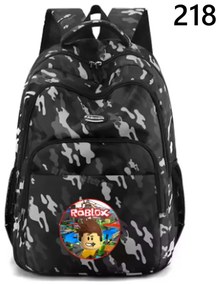 Školní batoh ROBLOX - černý maskáč (camouflage) Motiv: 218