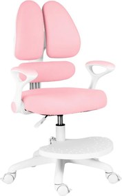 Dětská rostoucí židle Neoseat KIDDY TWO — látka, pratelný potah, růžová