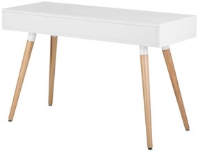 Psací stůl 120 x 45 cm bílý/šedý FRISCO Beliani