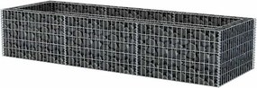 Gabionový vyvýšený záhon ocel 270 x 90 x 50 cm 142556