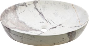Invena Kafe, umyvadlo na desku 620x420x140 mm, imitace kamene-béžová matná, INV-CE-62-721-C