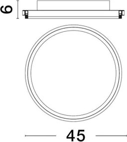 Stropní LED svítidlo NOVA LUCE WILLOW 38W 3000K 9212911