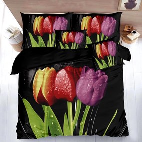 Swantex 7-dílné 3D povlečení Barevné tulipány