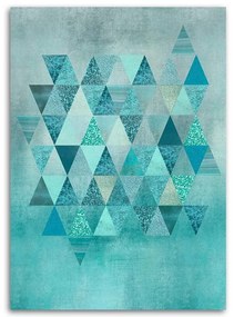 Gario Obraz na plátně Sbírka modrých trojúhelníků - Andrea Haase Rozměry: 40 x 60 cm