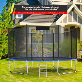 Costway Ø 427 cm trampolínová ochranná síť pro zahradní trampolíny náhradní síť