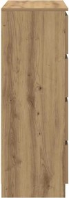 Příborník dub artisan 80x35x99 cm kompozitní dřevo 3328488