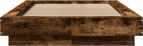 Rám postele kouřový dub 90 x 200 cm kompozitní dřevo 3281214