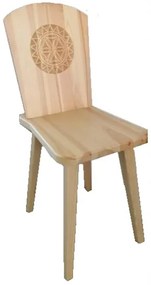 dřevěná jídelní židle z masivního dřeva borovice KR5 jandr