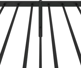 vidaXL Kovový rám postele s čelem 100 x 190 cm [350858] Barva: Černá
