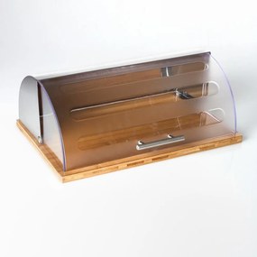 Box na pečivo, bambusový chlebník, kontejner na chleba, chlebovka, 40x29x16cm