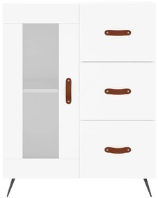 Skříň highboard bílá 69,5 x 34 x 180 cm kompozitní dřevo,  3189477